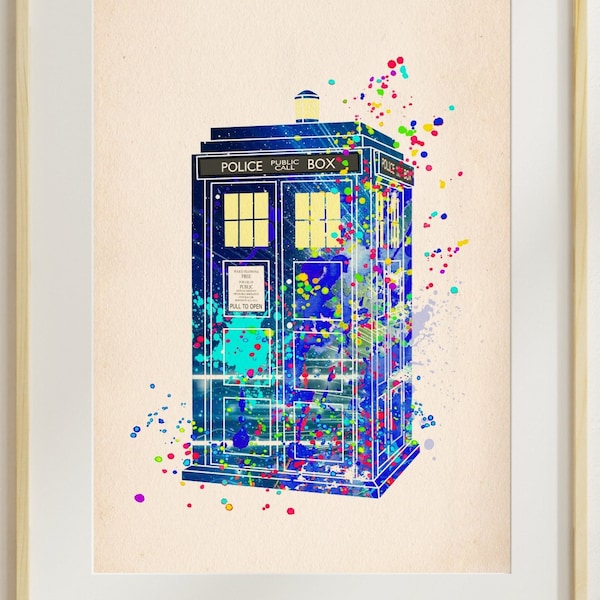 Tardis Print - Etsy