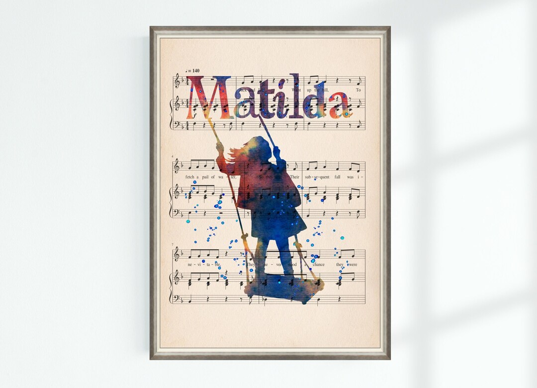 Matilda Poster Matilda Musical Music Sheet High School Musical Art ...