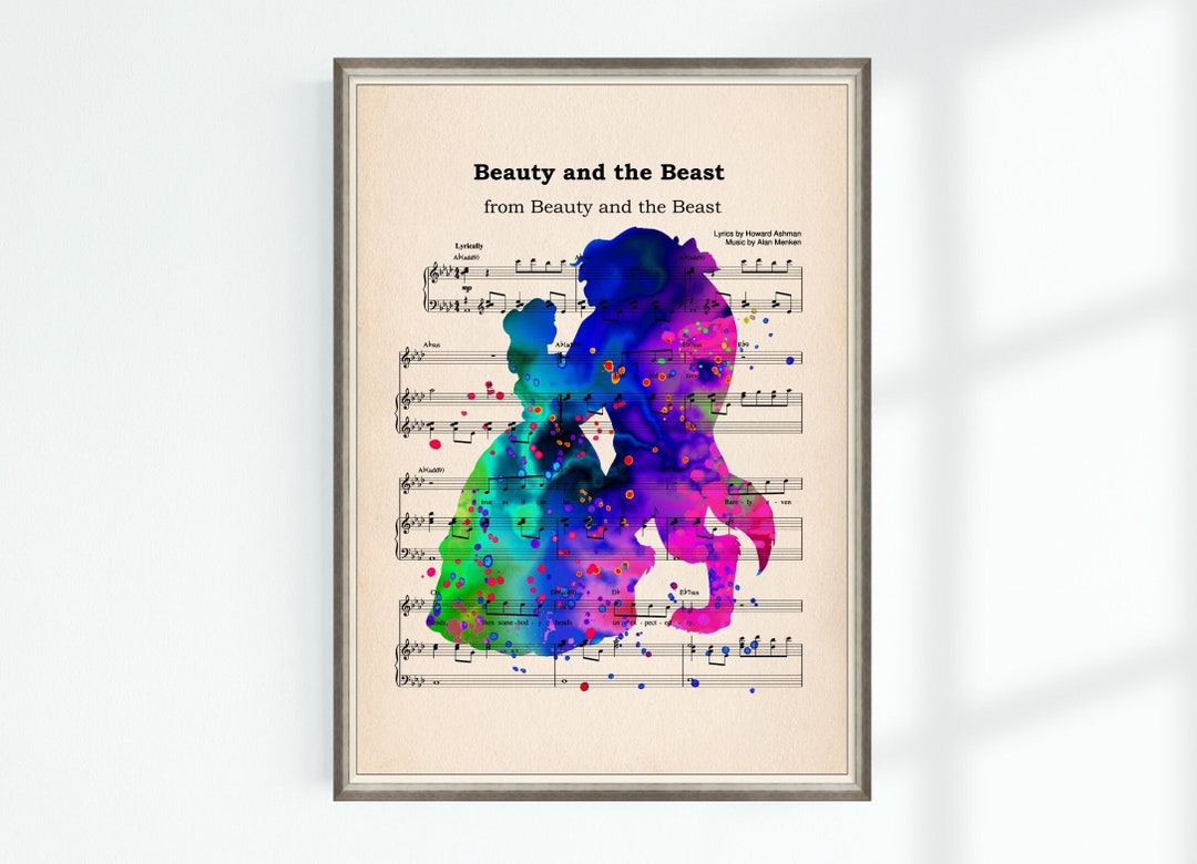 Beauty and the Beast Poster Princess Musical Poster Beauty and the ...