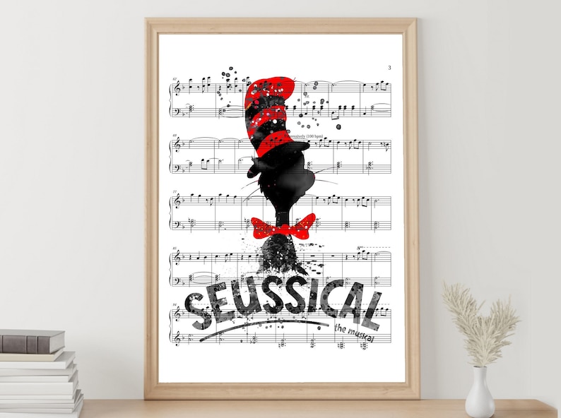 Seussical Musical Original Poster High School Art Print Nursery Instant ...
