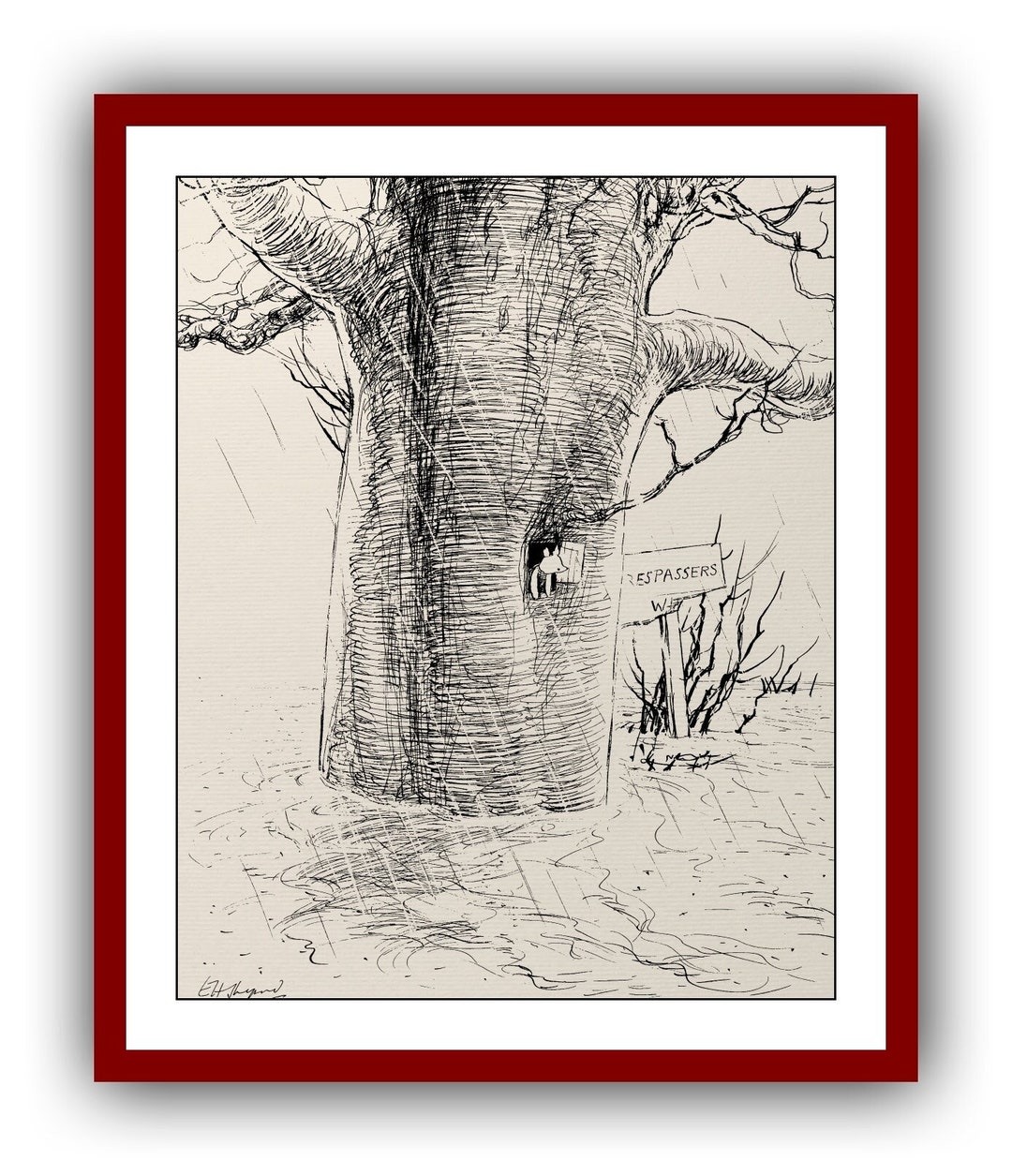 Piglet House Winnie the Pooh Print Vintage Poster Wall Decor Print 90 ...