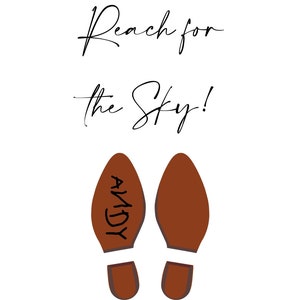 Set of 3 Toy Story Quotes Color Woody and Buzz Boots With Andy Name to ...