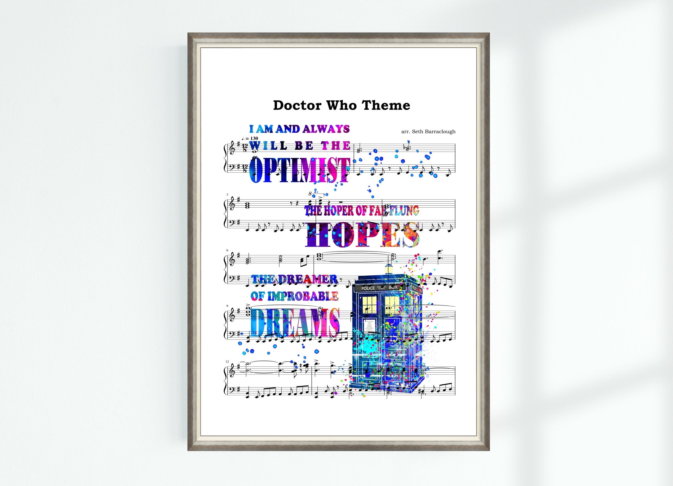 Doctor Who Musical Poster I Am and Always Will Be the Optimist... Quote ...