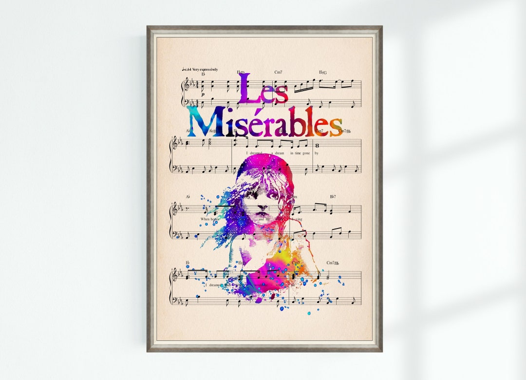 Les Misérables Musical Home Poster High School Musical Art Print ...