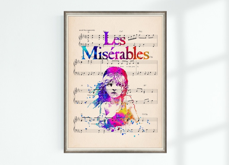 Les Misérables Musical Home Poster High School Musical Art Print ...