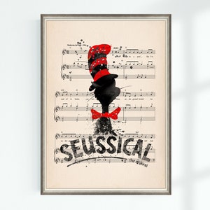 Seussical Musical Original Poster High School Art Print Nursery Instant ...