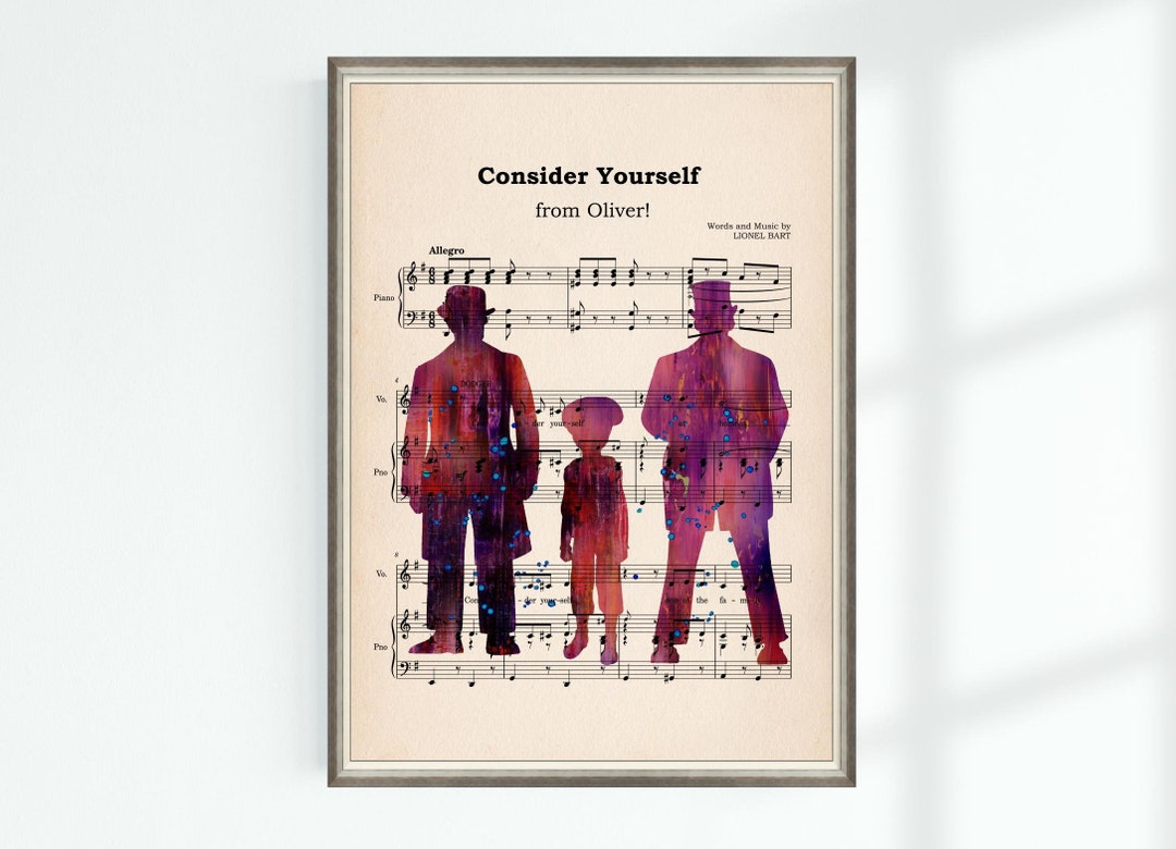 Oliver Musical Poster Consider Yourself Musical Sheet High School ...