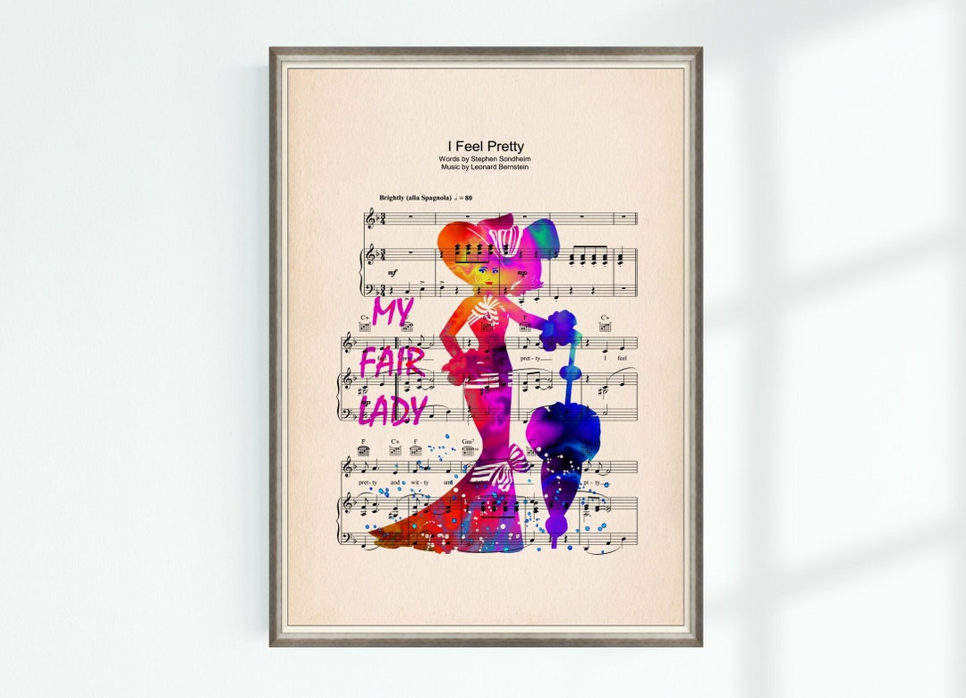My Fair Lady Poster I Feel Pretty Musical Poster High School Musical ...