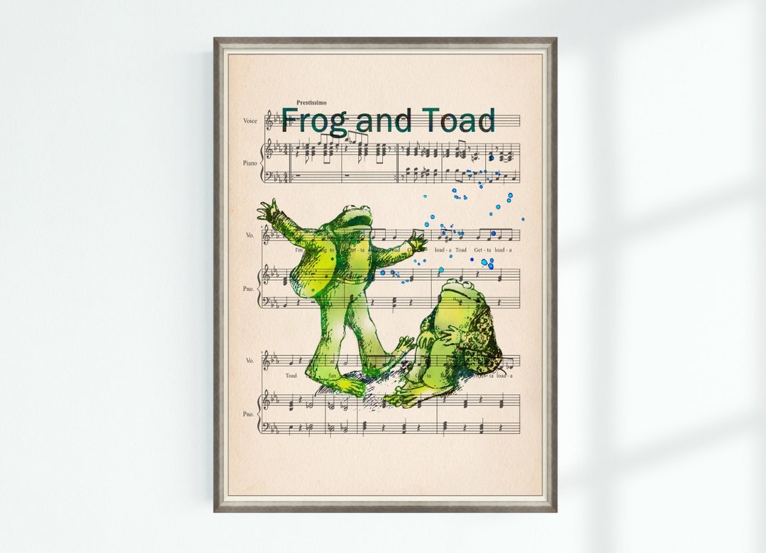 Frog and Toad Musical Poster Music Sheet High School Musical Art Print ...