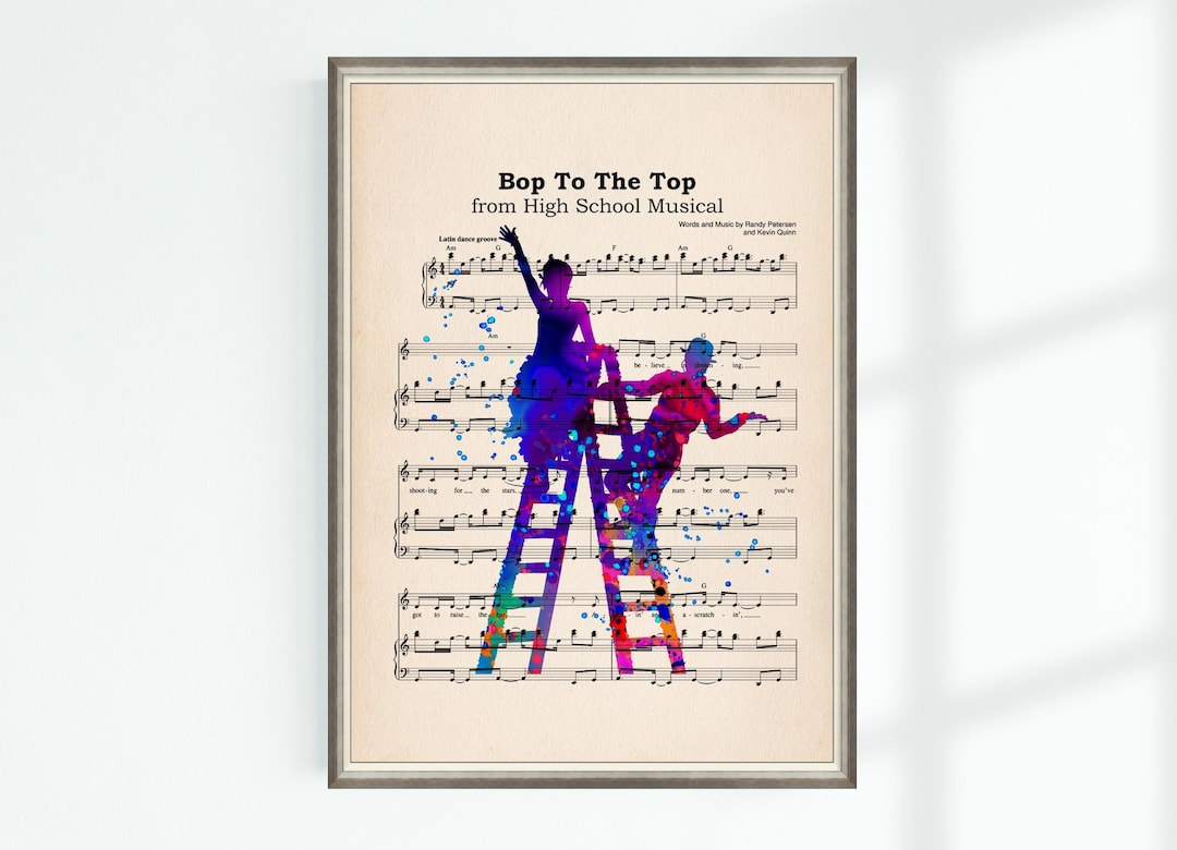 High School Musical Poster Bop to the Top Musical Sheet Sharpay and ...