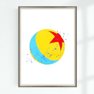 Toy Story Ball Poster Art Print Nursery Printable Baby Room Decor ...