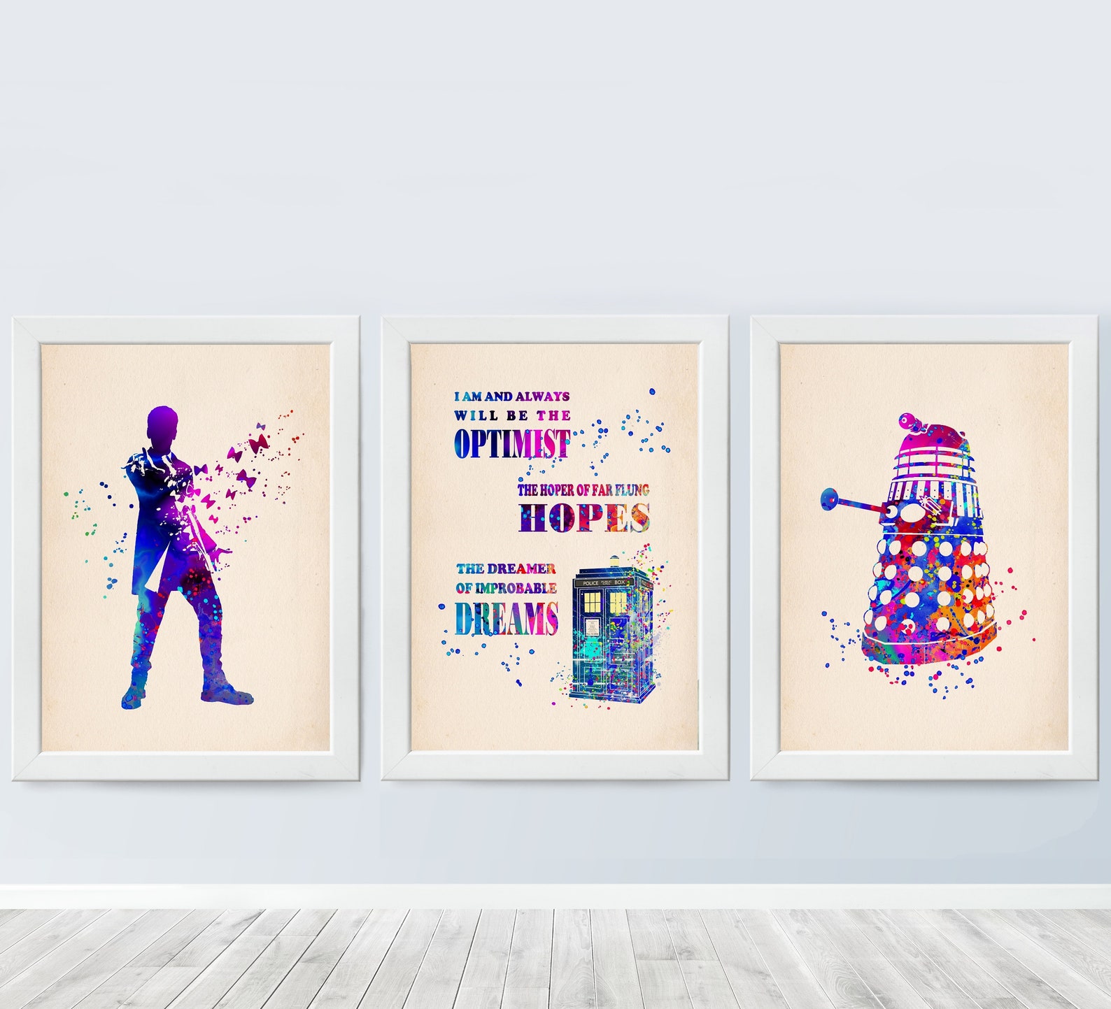 Set of 3 Doctor Who Quote Poster Tardis Dalek I Am and Always Will Be ...