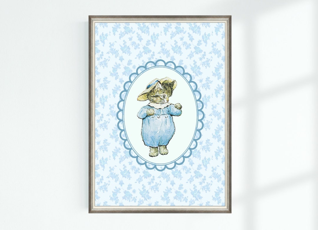Tom Kitten Peter Rabbit Kids Decor Beatrix Potter Character ...