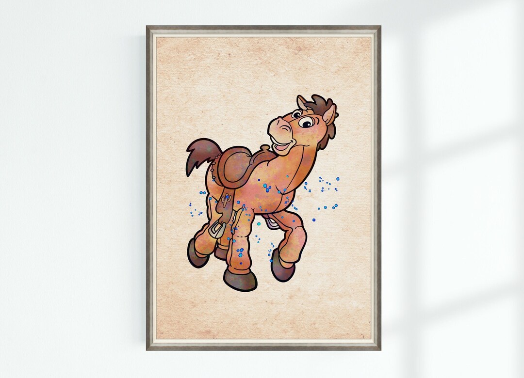 Toy Story Poster Bullseye Art Print Nursery Printable Baby Room Decor ...