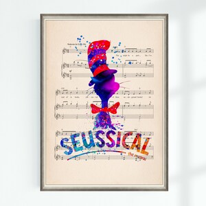 Seussical Musical Original Poster High School Art Print Nursery Instant ...