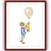 Christopher Robin Winnie the Pooh on Balloon Winnie the Pooh Poster ...