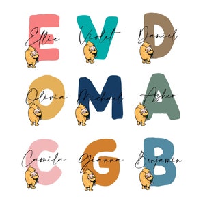 Personalised Set of 3 Custom Winnie the Pooh Personalised Name Print ...