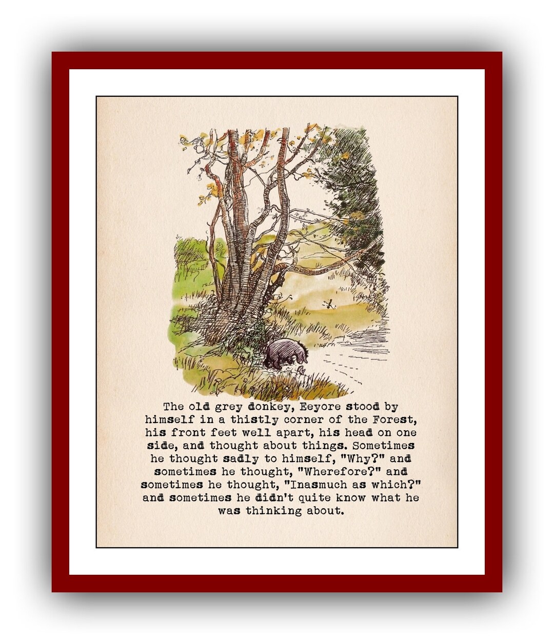 The Old Grey Donkey, Eeyore Stood by Himself.. Eeyore Quote Winnie the ...