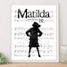 Matilda Musical Poster High School Musical Home Decor Art Print Nursery ...