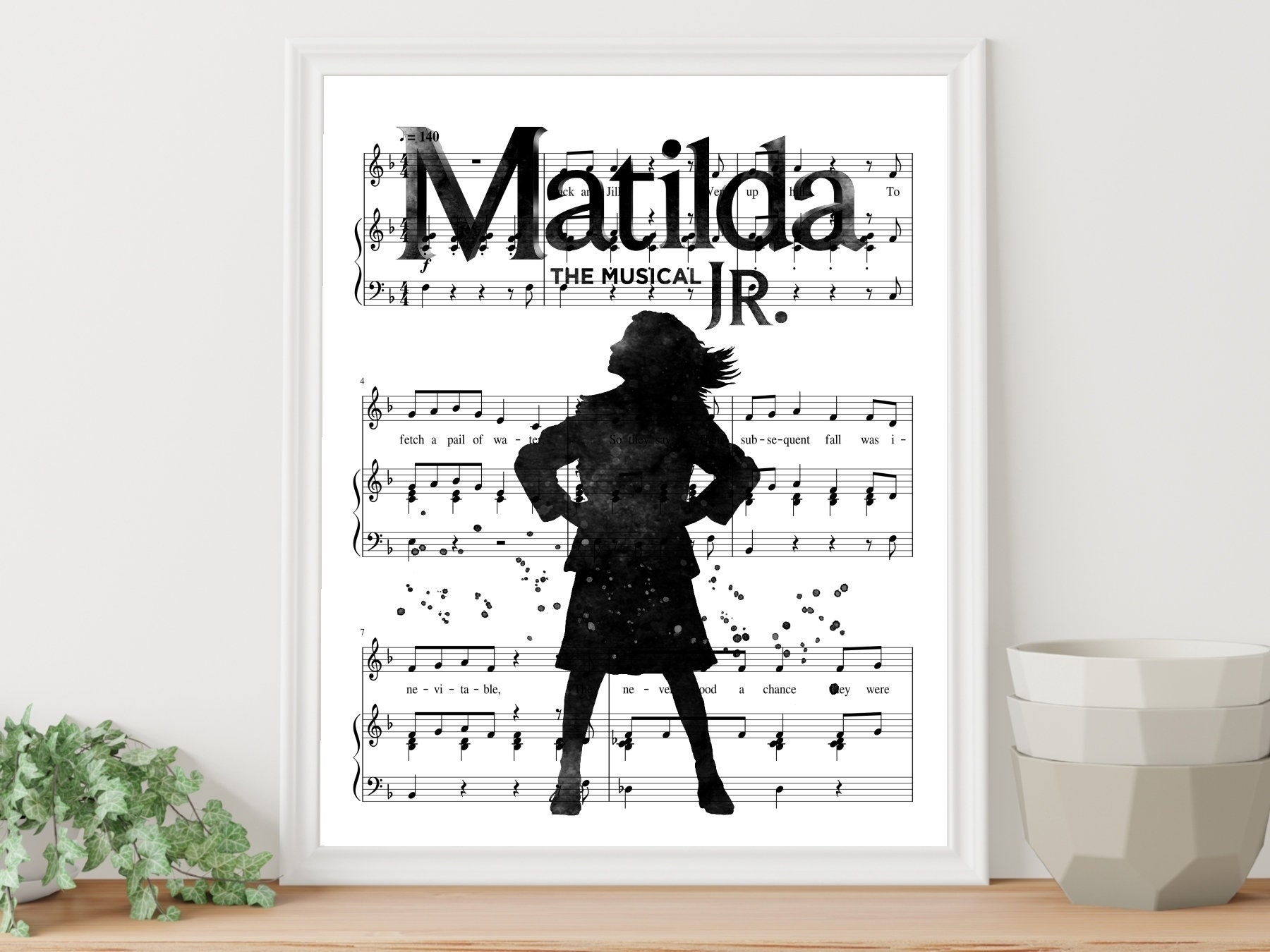 Matilda Musical Poster High School Musical Home Decor Art Print Nursery ...