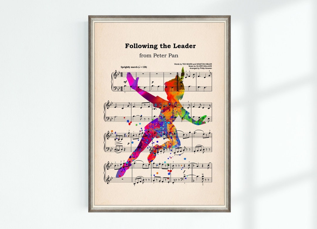 Peter Pan Musical Poster Following the Leader Sheet Musical High School ...
