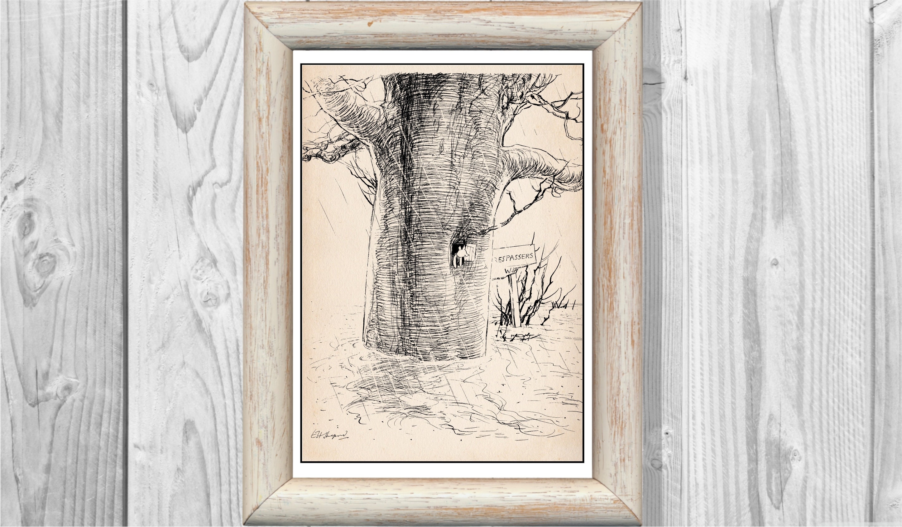 Winnie the Pooh and Piglet House Vintage Classic Poster - Etsy