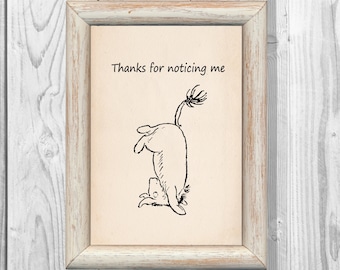 Eeyore Thanks for Noticing - Etsy