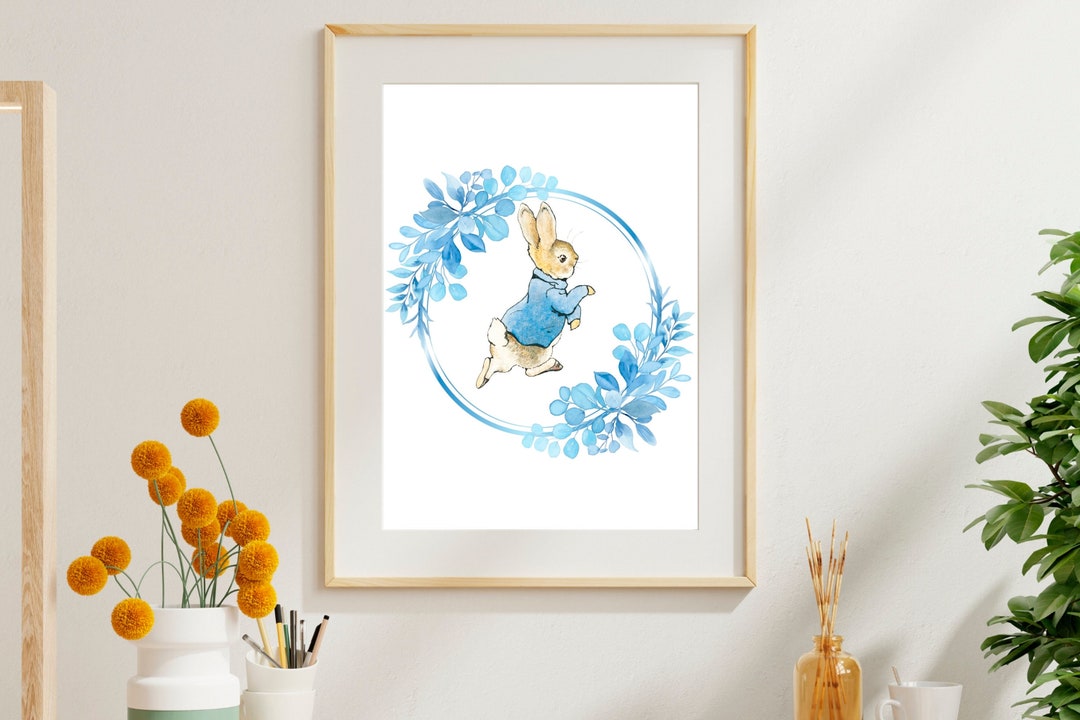 Peter Rabbit Print Beatrix Potter Poster Nursery Instant Digital ...