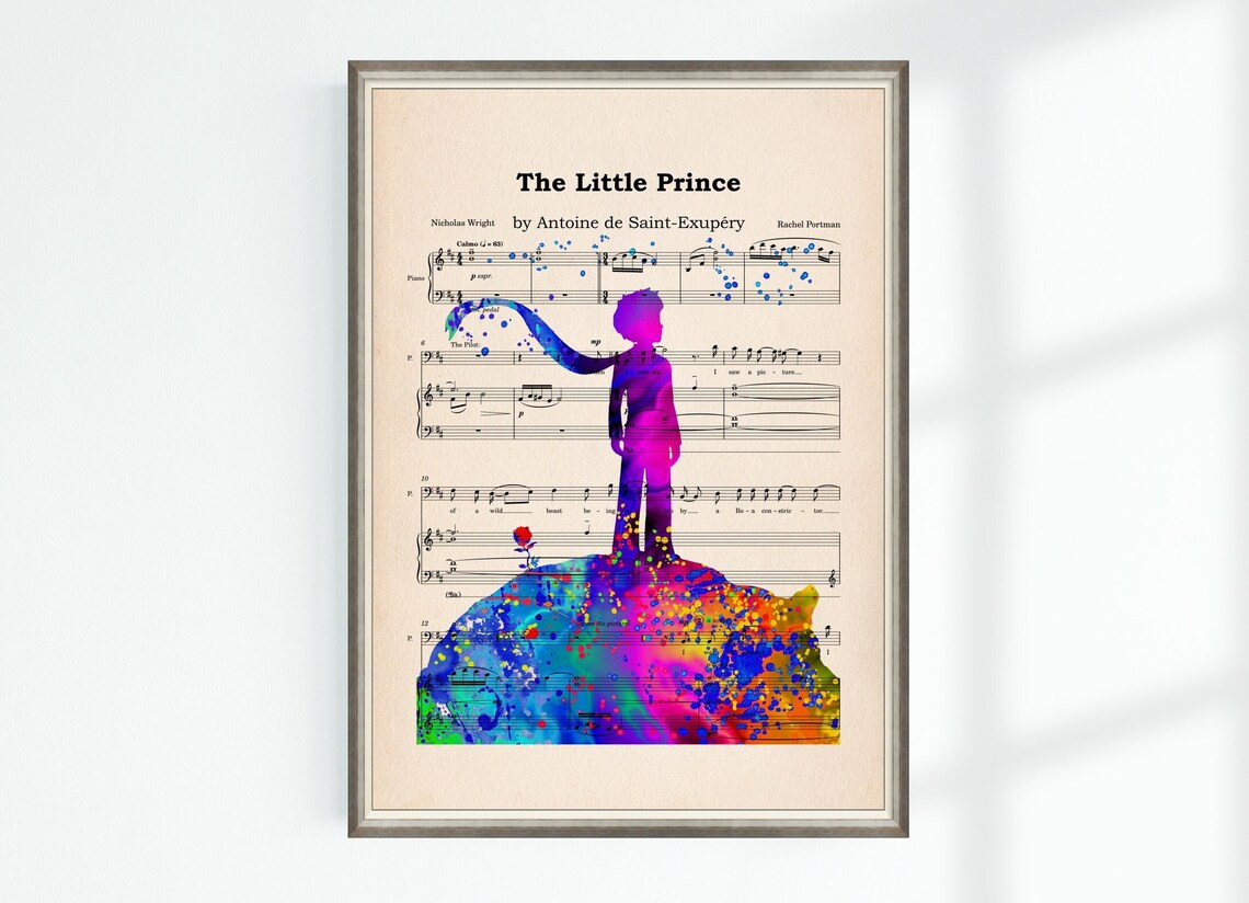 Little Prince Poster the Little Prince Opera Music Sheet Musical Art ...