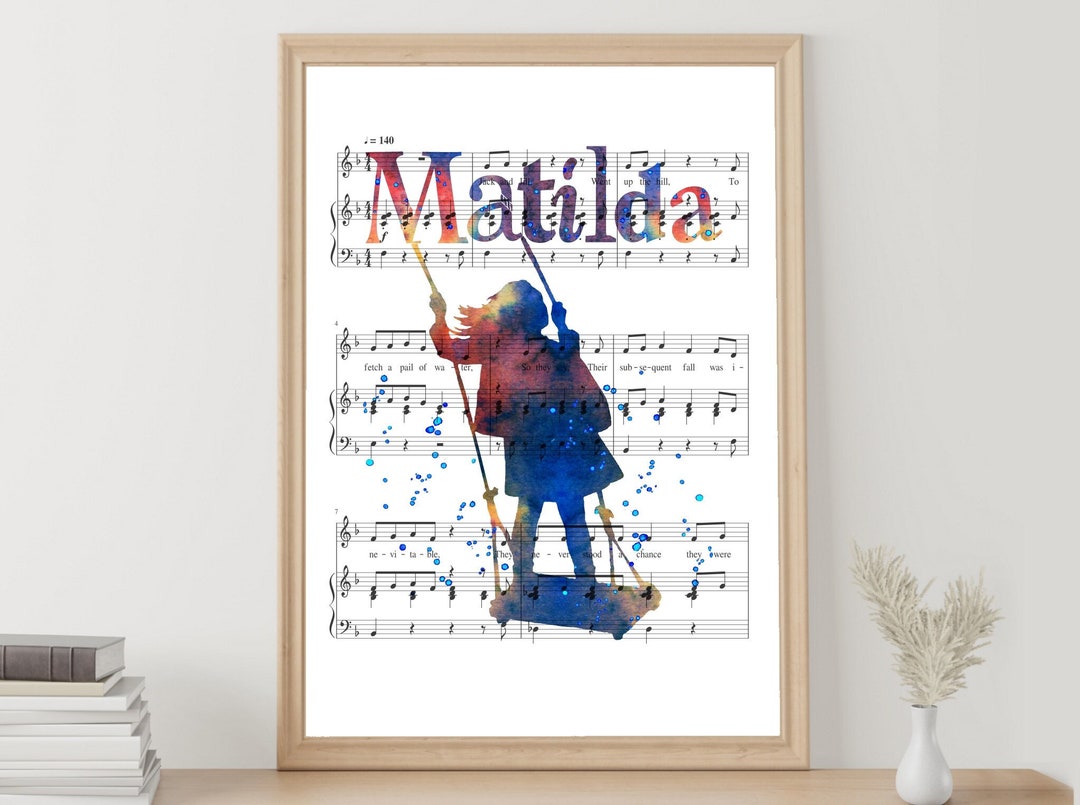 Matilda Musical Home Poster High School Musical Art Print Nursery ...