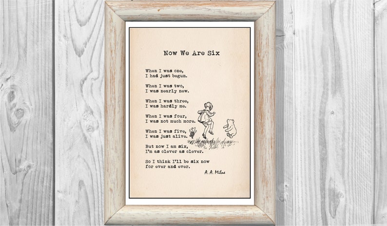 Now We Are Six A. A. Milne Poems When I Was One.... Winnie the Pooh ...