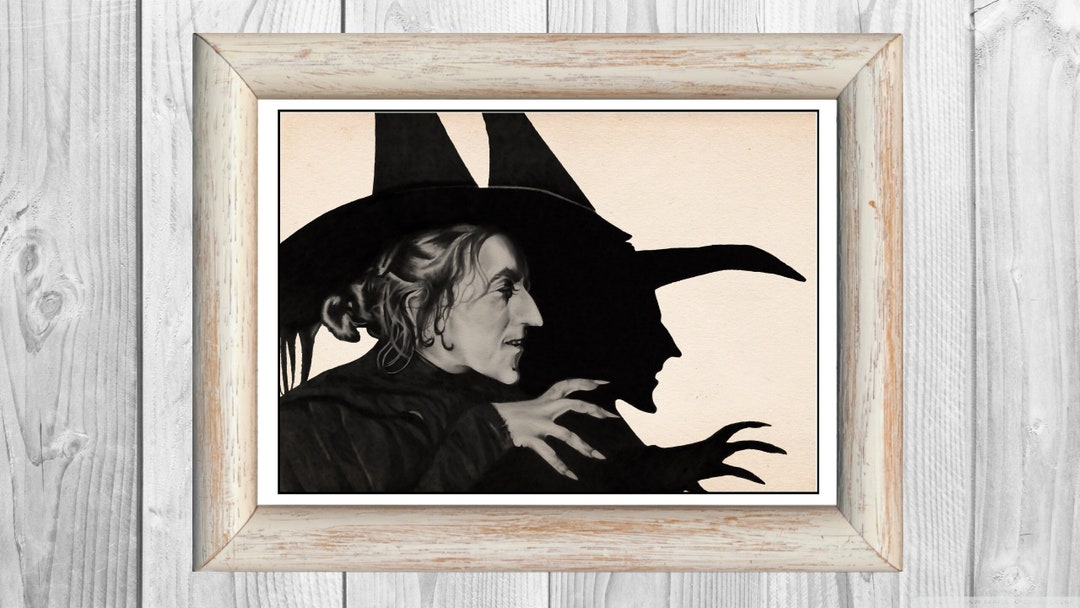 Wicked Witch Poster Musical Poster Wizard of Oz Watercolor Print Art ...