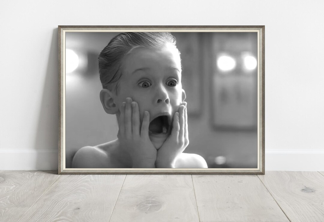 Home Alone Print Kevin Mccallister Home Alone Bathroom Poster Movie ...