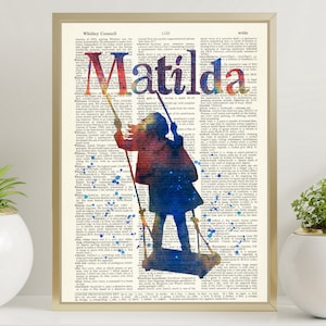 Matilda Poster Watercolor High School Musical Sheet Art Wall Decor Book ...
