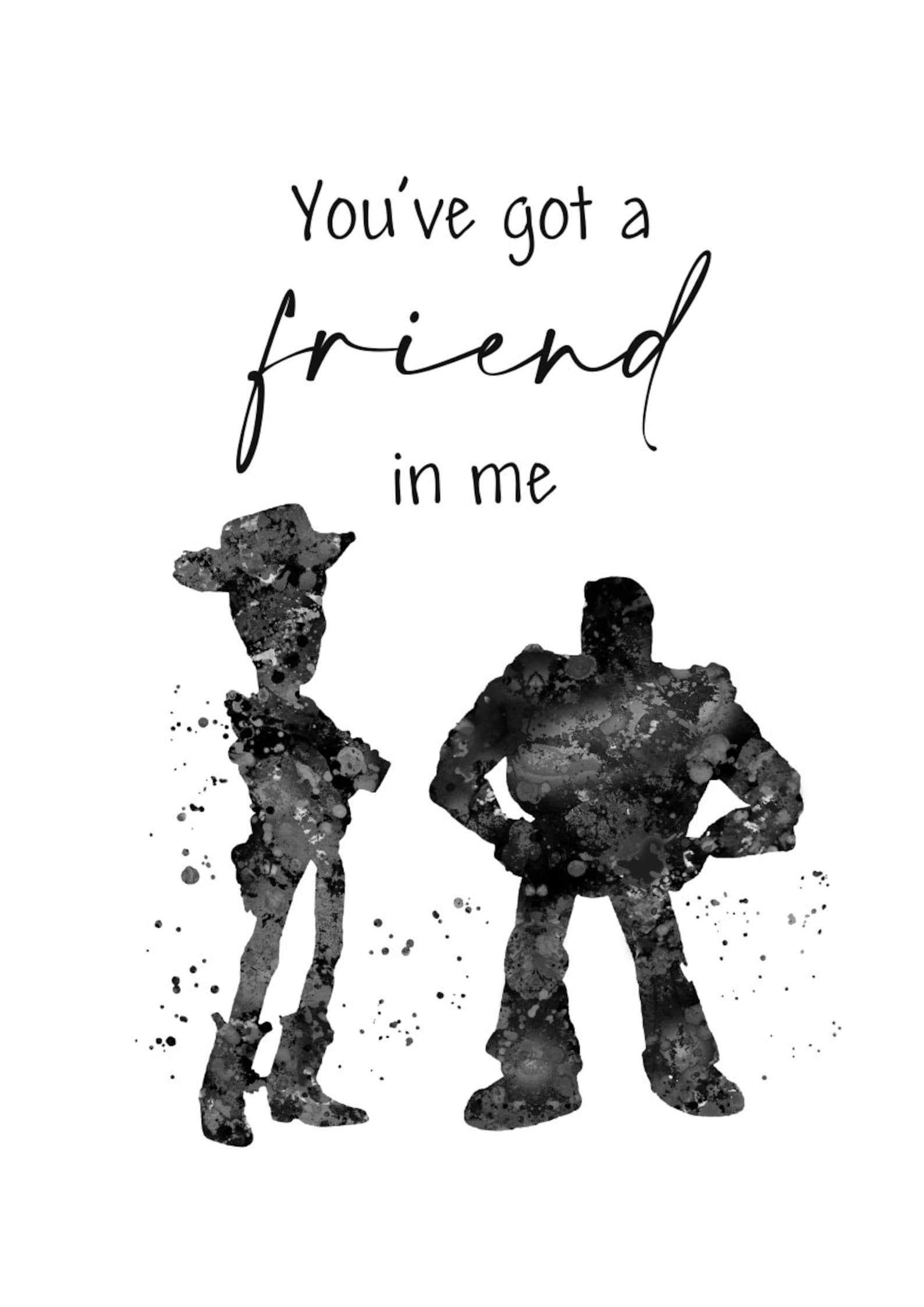 Toy Story Quotes Set of 3 Woody and Buzz Boots With Andy Name to ...