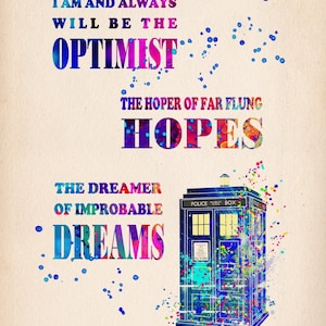 Set of 3 Doctor Who Quote Poster Tardis Dalek I Am and Always Will Be ...