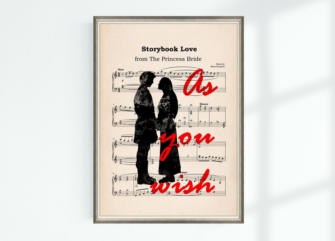 Princess Bride Musical Poster Storybook Love Music Sheet High School ...