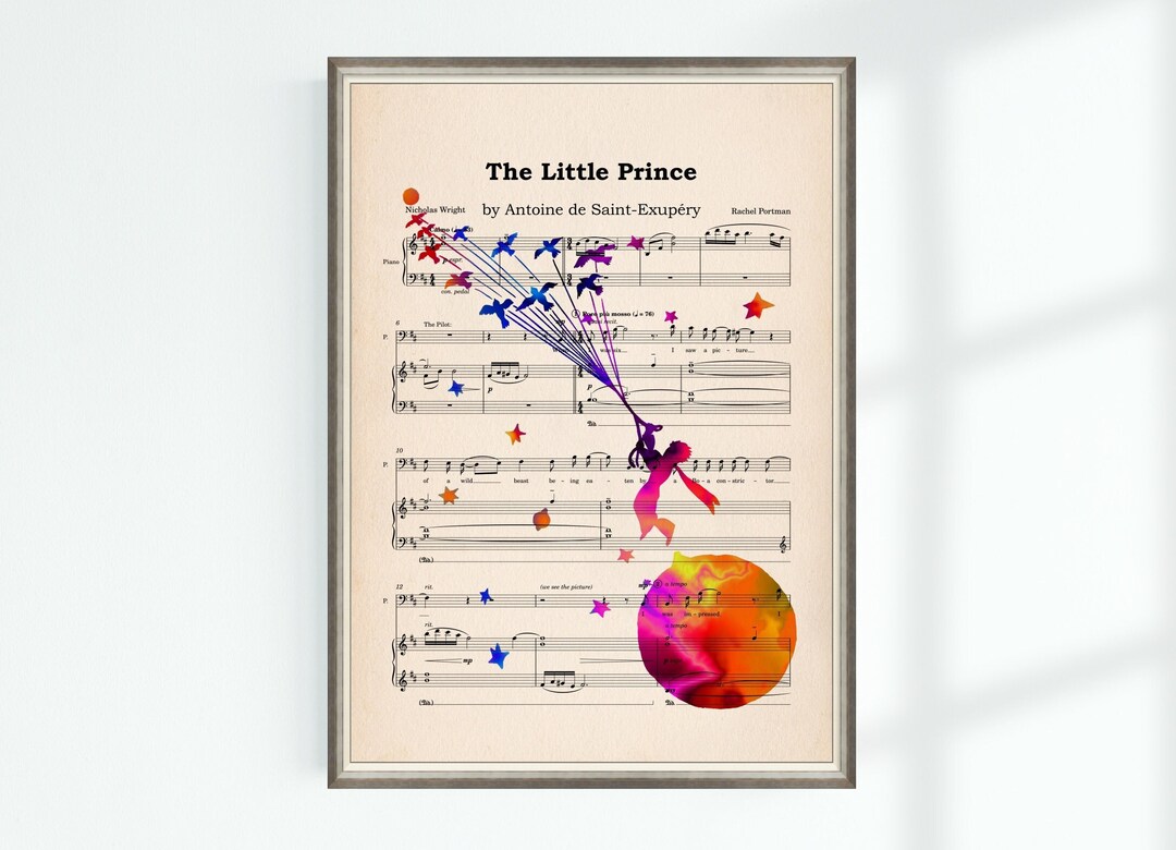 Little Prince Musical Poster Bird Print the Little Prince Opera Music ...