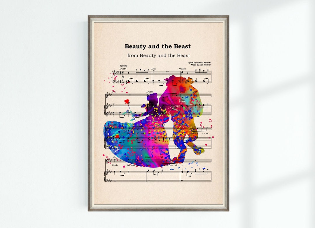 Beauty and the Beast Musical Poster Belle Princess Print Beauty and the ...