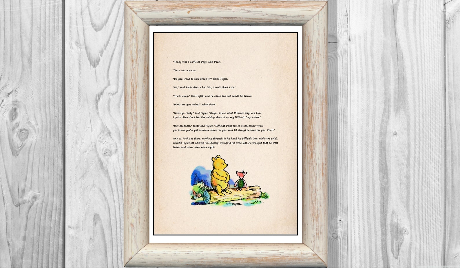 Today Was A Difficult Day Said Pooh Do You Want To Talk Etsy