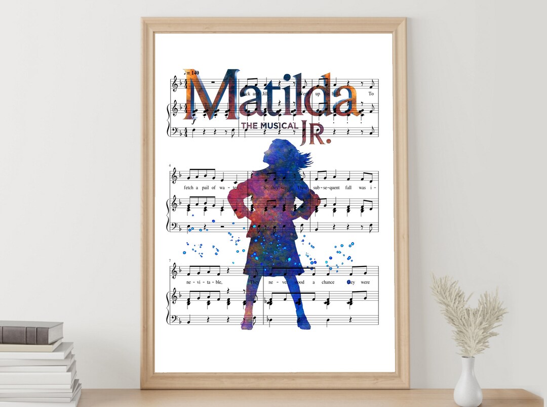 Matilda Musical Poster High School Musical Home Decor Art Print Nursery ...