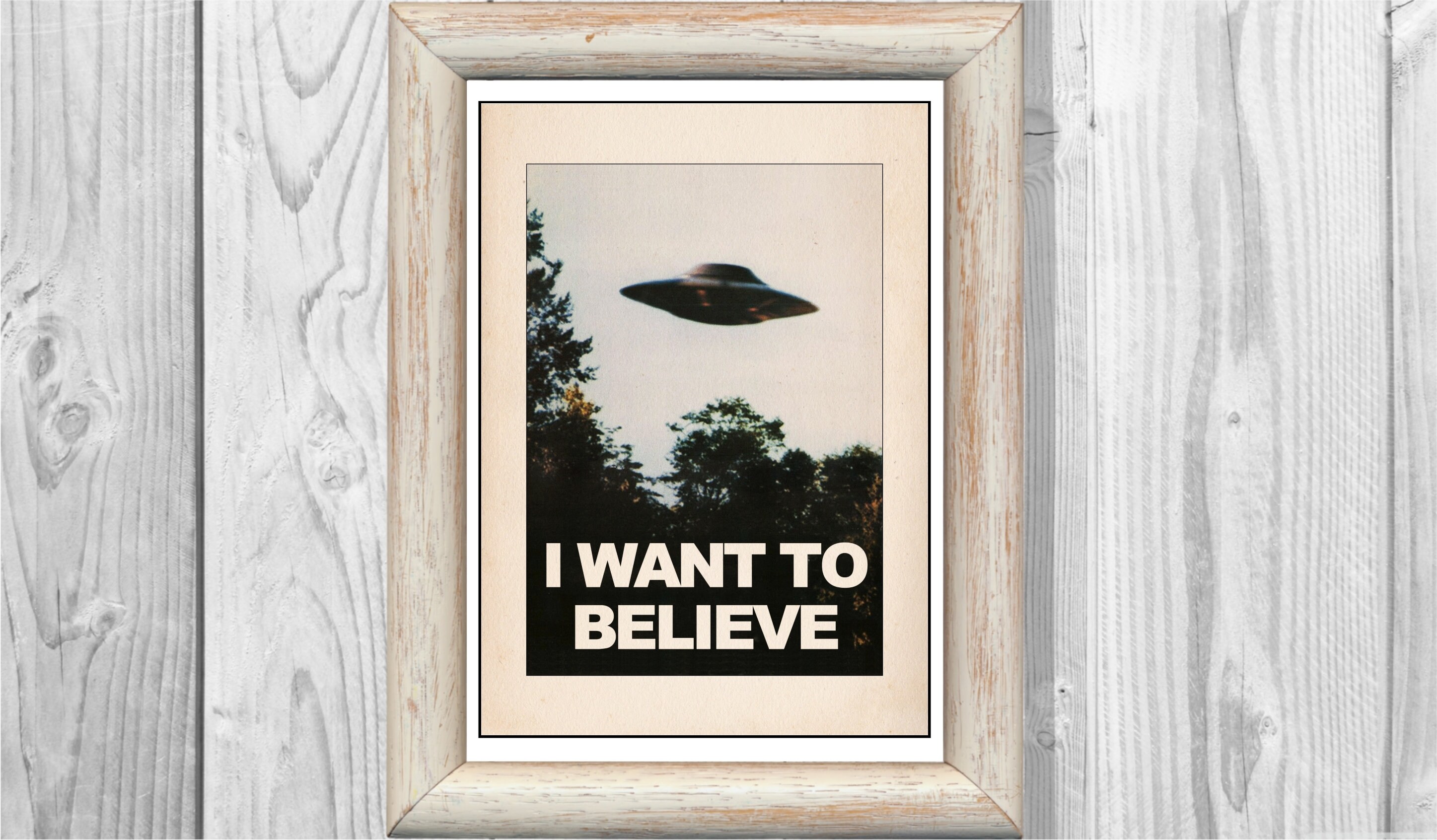 I Want To Believe Poster X-Files Poster UFO Poster UFO TV | Etsy