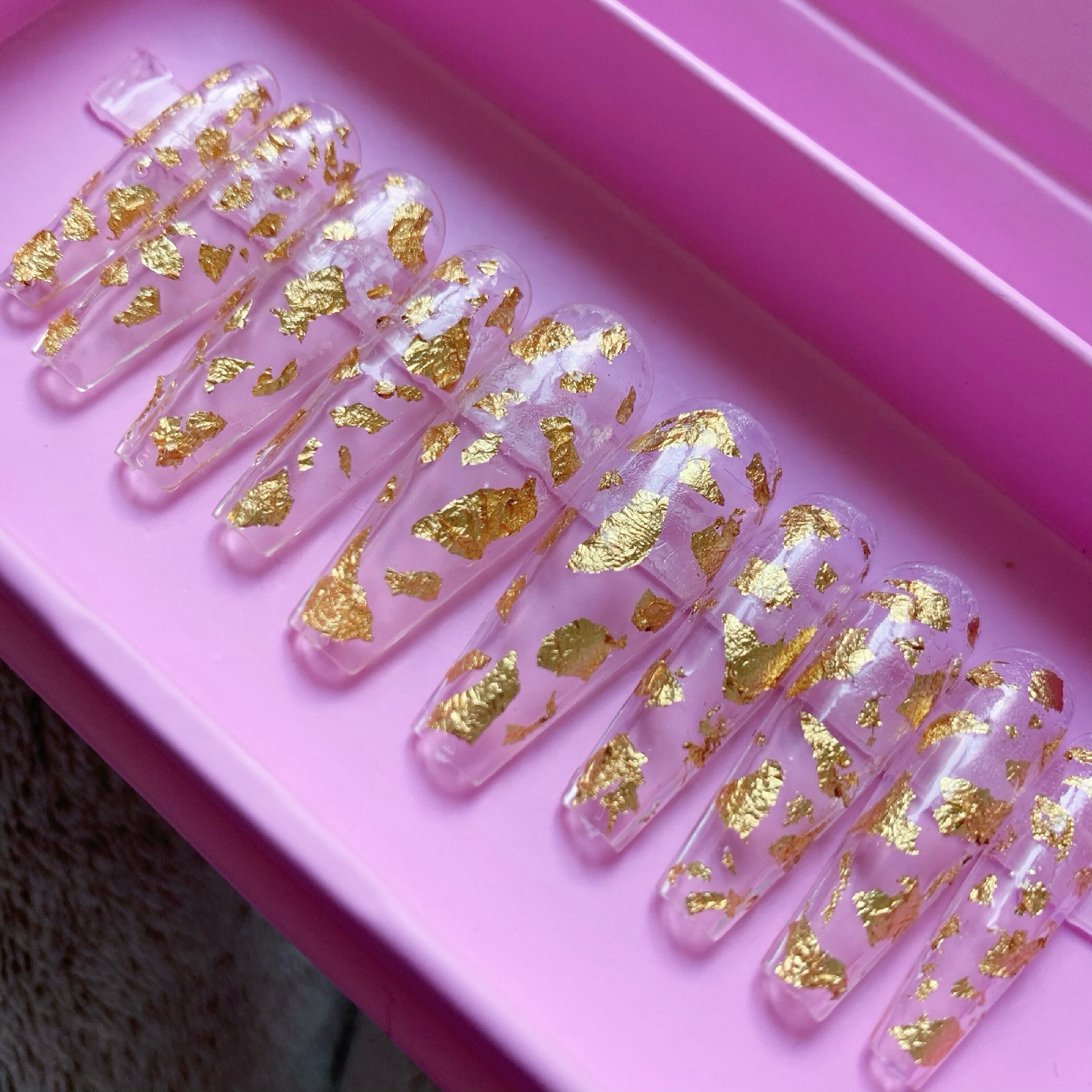 24k / Press on Nails - Etsy