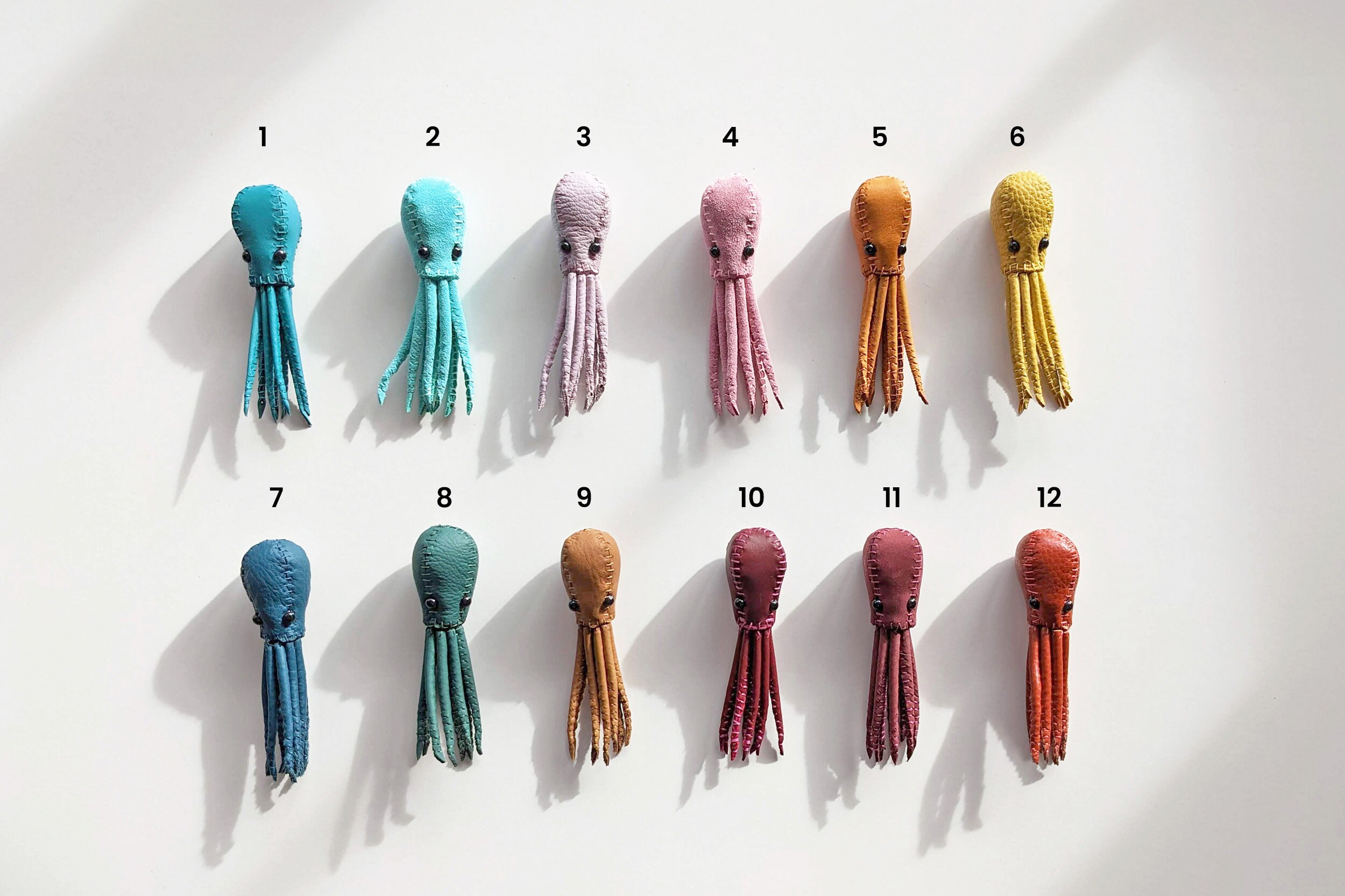 Handmade Leather Octopus, Genuine Leather, Home Decoration, Stuffed ...