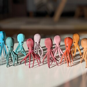 Handmade Leather Octopus, Genuine Leather, Home Decoration, Stuffed ...