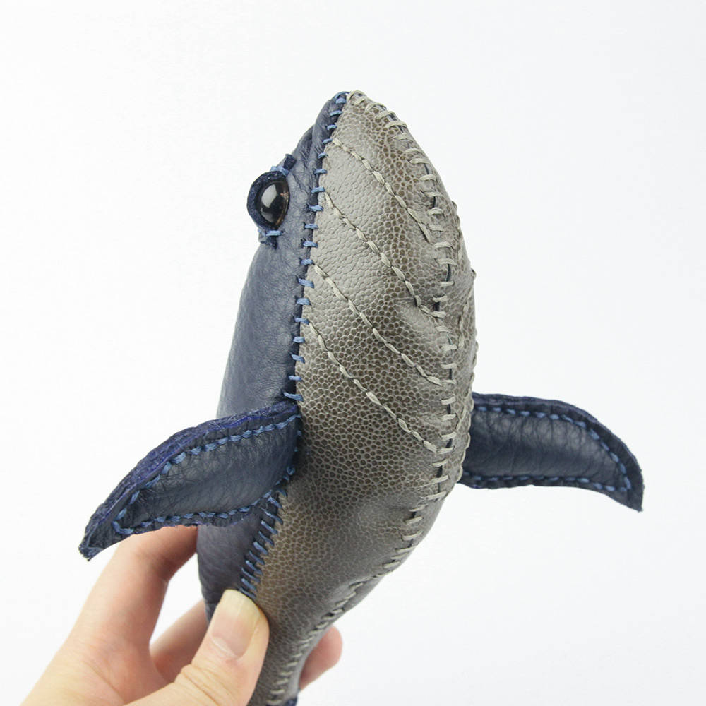 Leather Handmade Blue Whale Art, Leather Craft Whale Figurine, Home ...