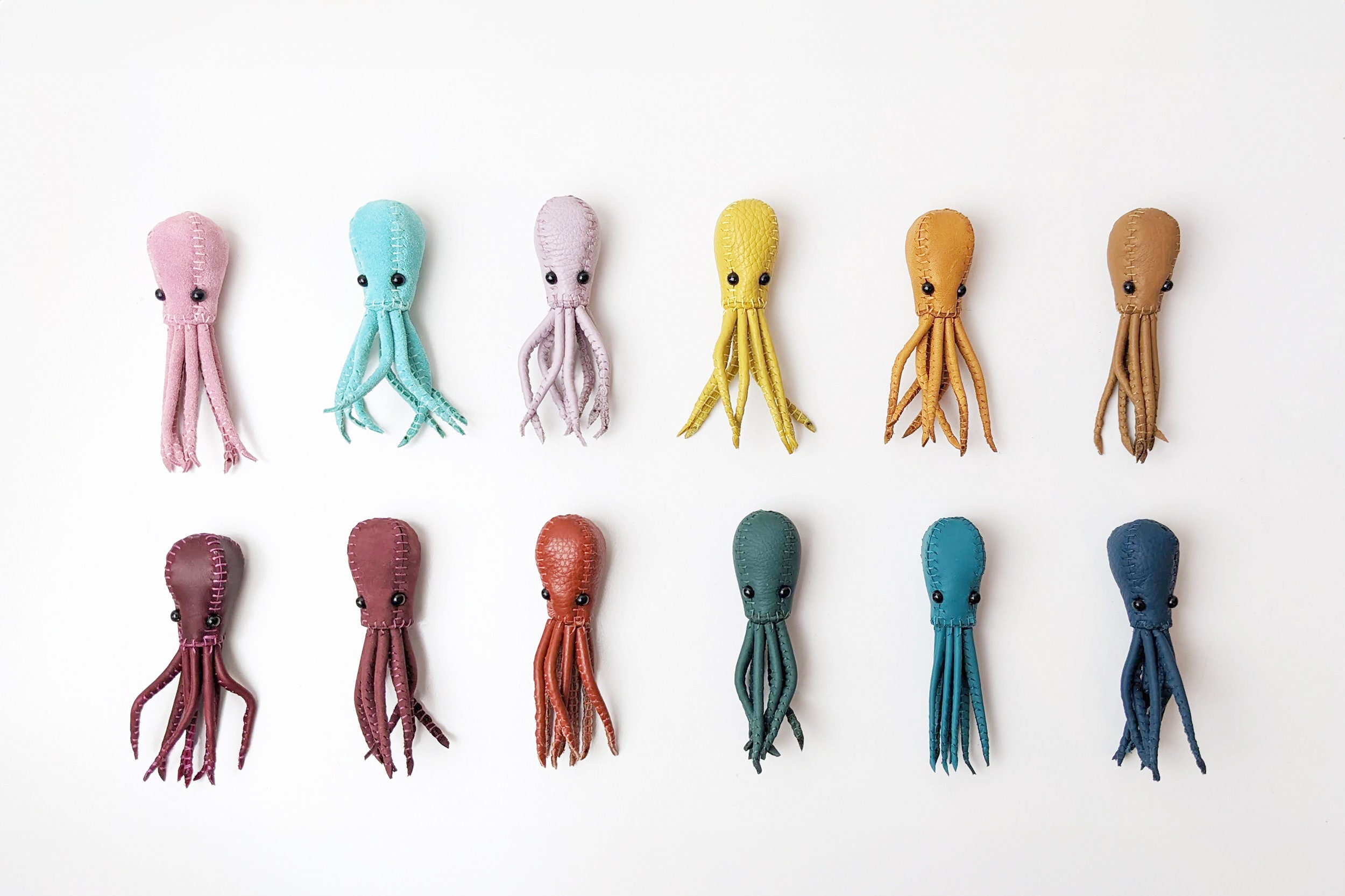 Handmade Leather Octopus, Genuine Leather, Home Decoration, Stuffed ...
