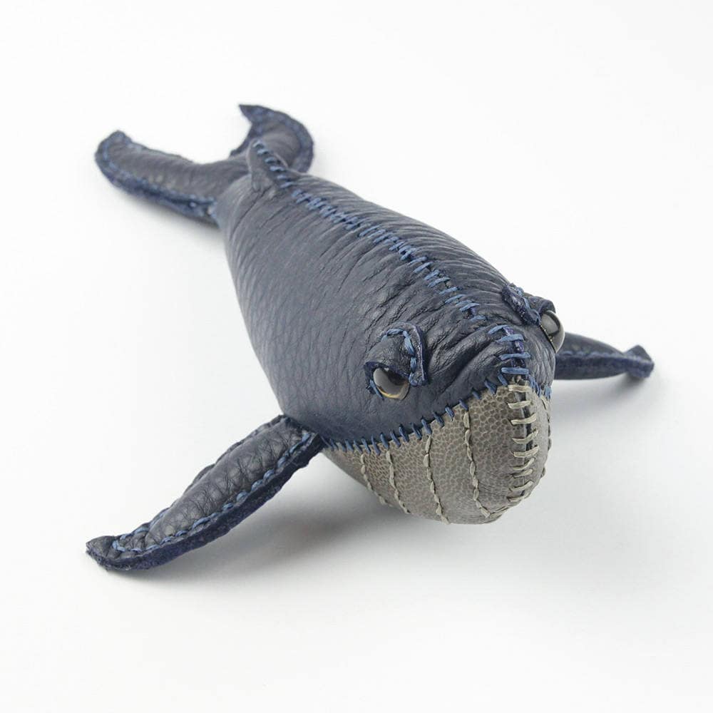 Leather Handmade Blue Whale Art, Leather Craft Whale Figurine, Home ...