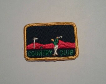 Country Club Golf Jacket Patch Old School Patch Vintage - Etsy