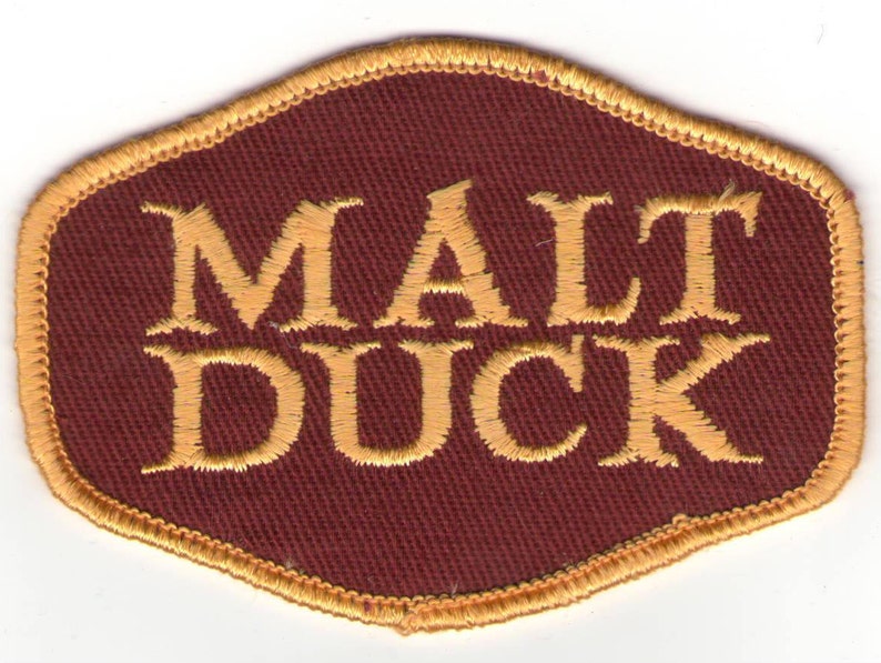 Malt Duck Patch -beer Malt Liquor Alcohol Burgundy Gold Old School ...
